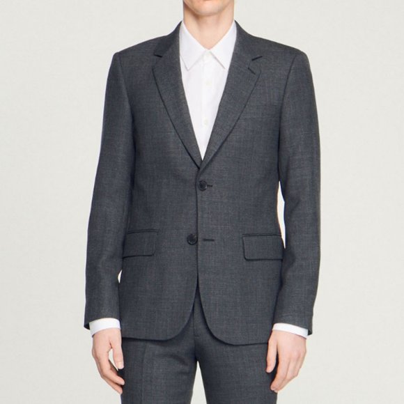 Sandro | Suits & Blazers | Sandro Paris Wool Blazer Suit Jacket Coat ...
